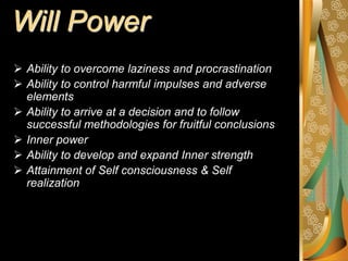 Will power | PPT