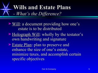 Wills Group Presentation | PPT | Life Insurance | Insurance
