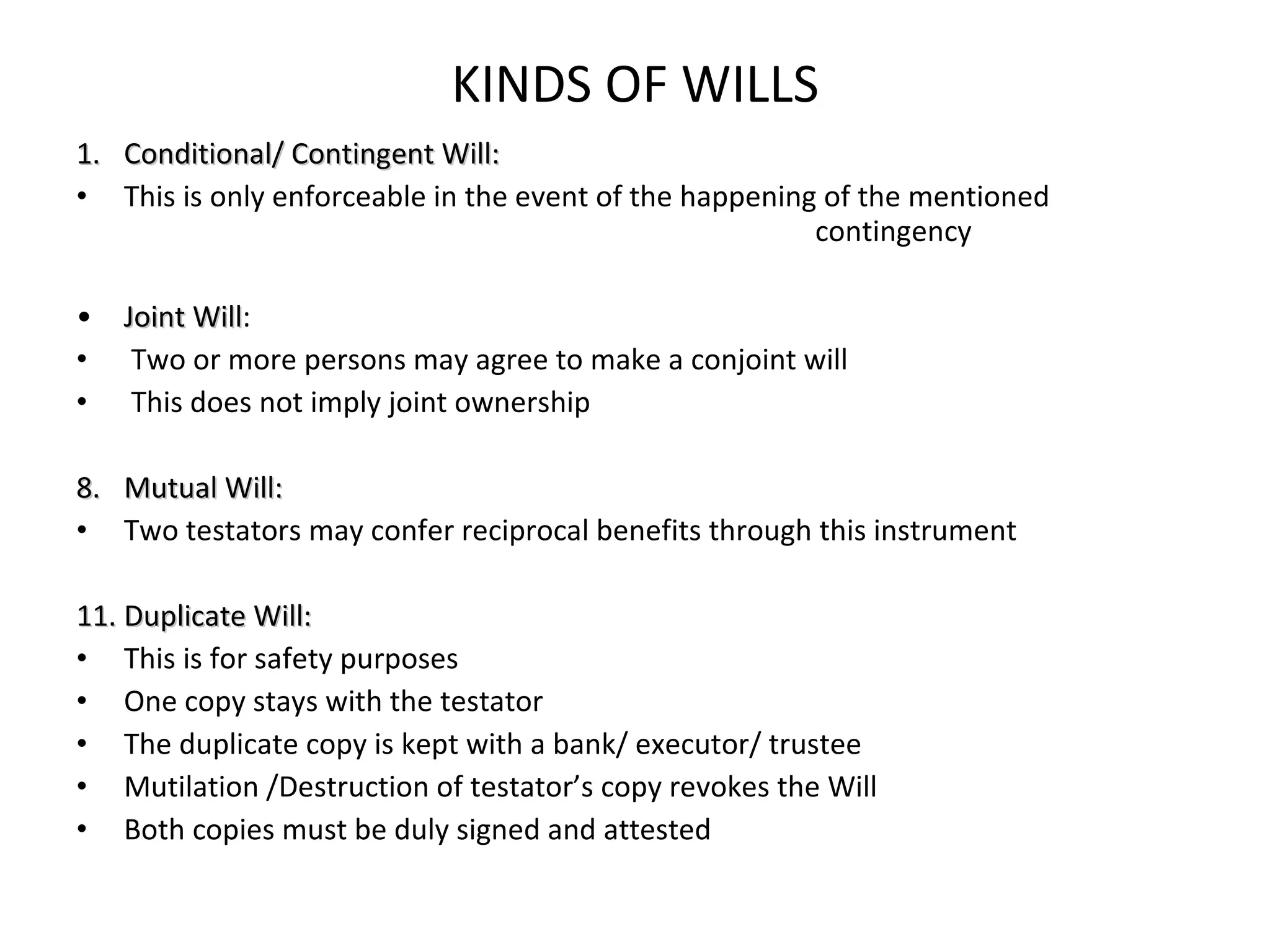 Wills In The Indian Perspective | PPT