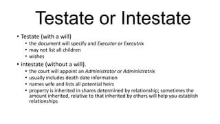 Wills & Probate | PPT