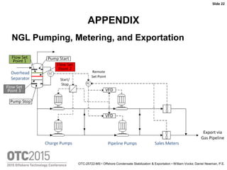 Condensate Stabilization and Exportation - OTC 2015 Technical Session ...