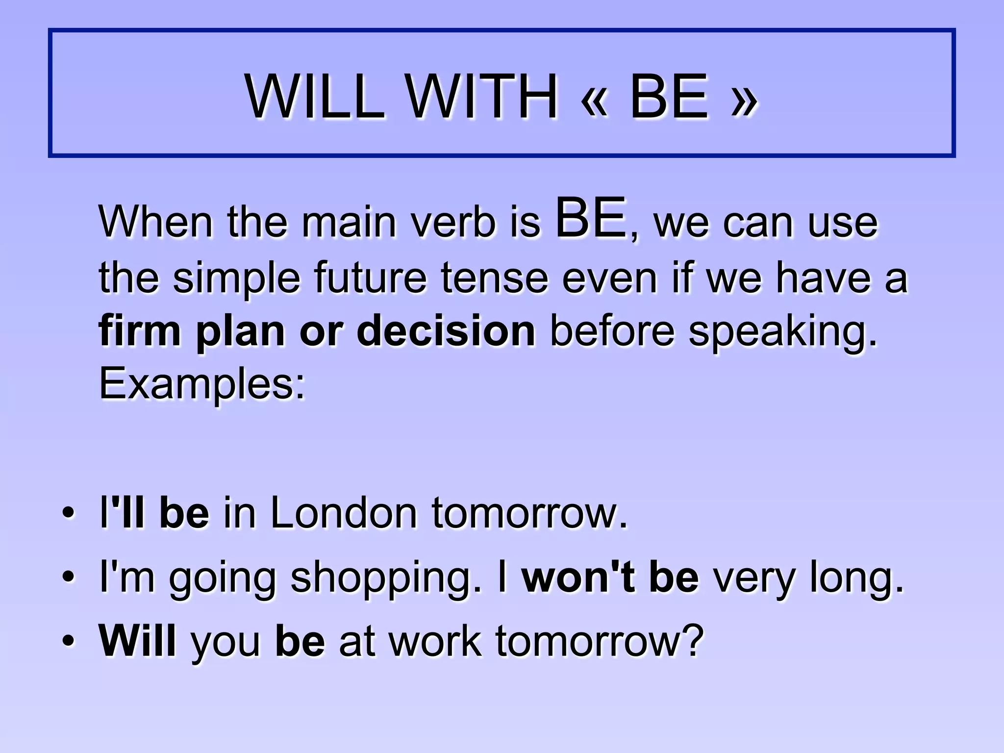 Will vs Going to | PDF