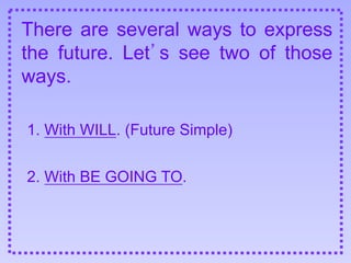 Will vs Going to | PDF