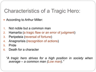 Willy loman as a modern tragic hero | PPTX