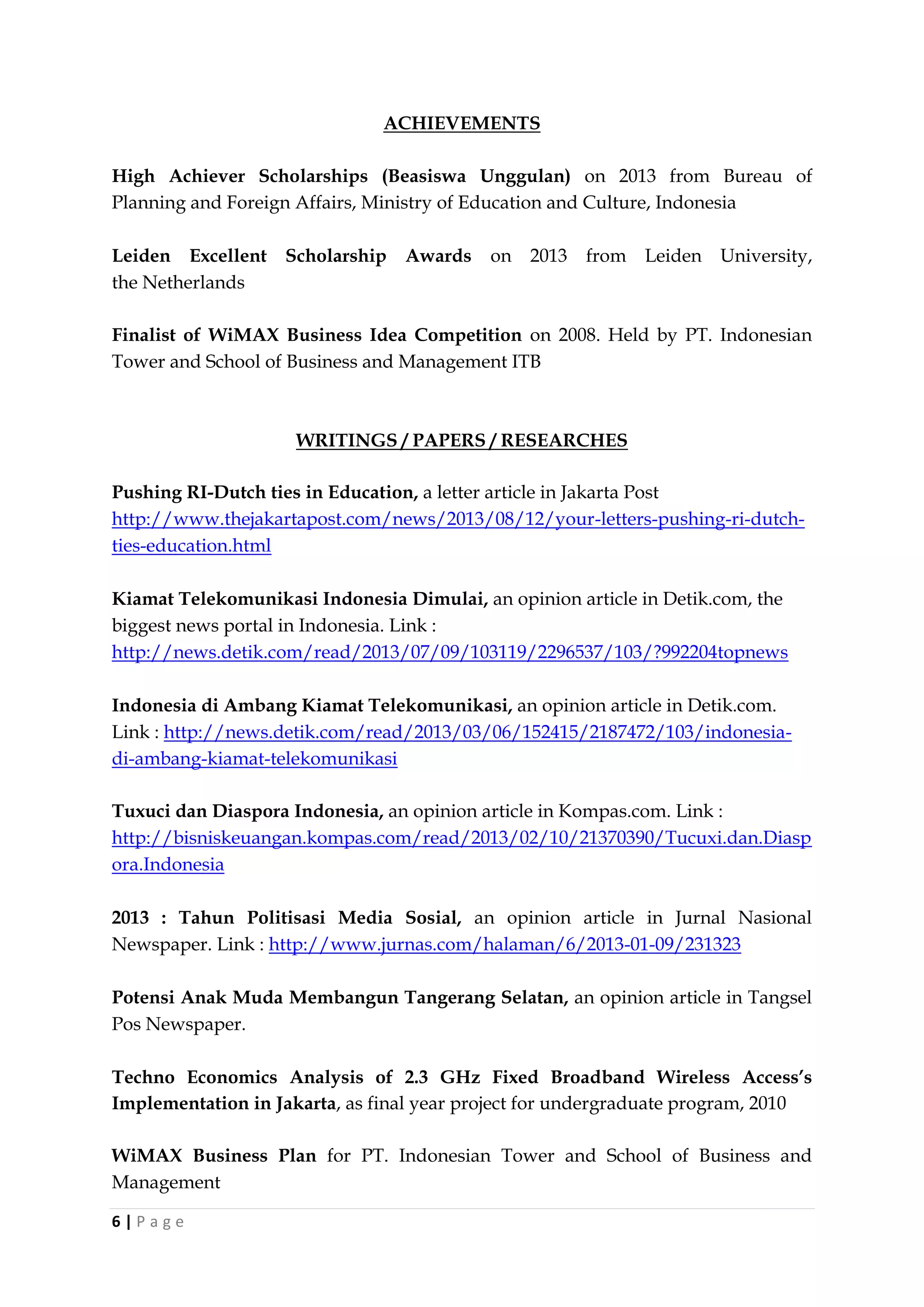 CV Willy Sakareza | PDF