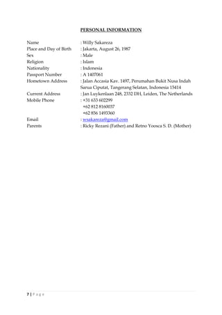 CV Willy Sakareza | PDF