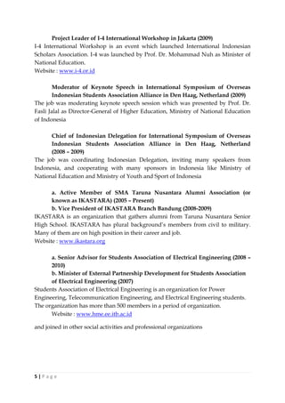 CV Willy Sakareza | PDF