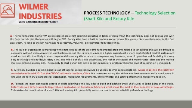 Wilmer industries Sweden Petroleum Coke Calcination Technology ...