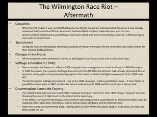 Wilmington Race Riot | PDF