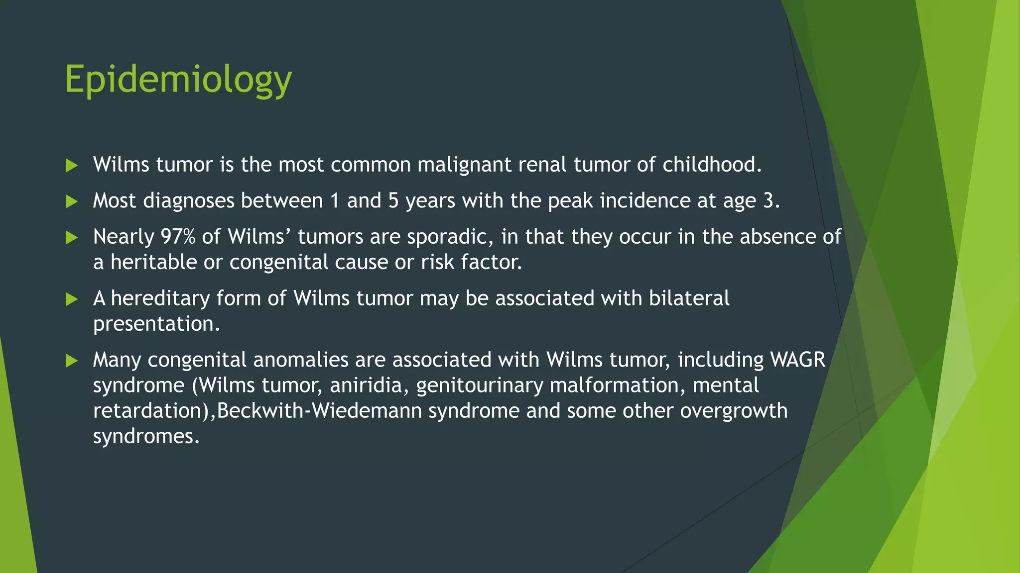 Wilms tumor | PPTX