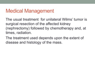 Wilms' tumor | PPT
