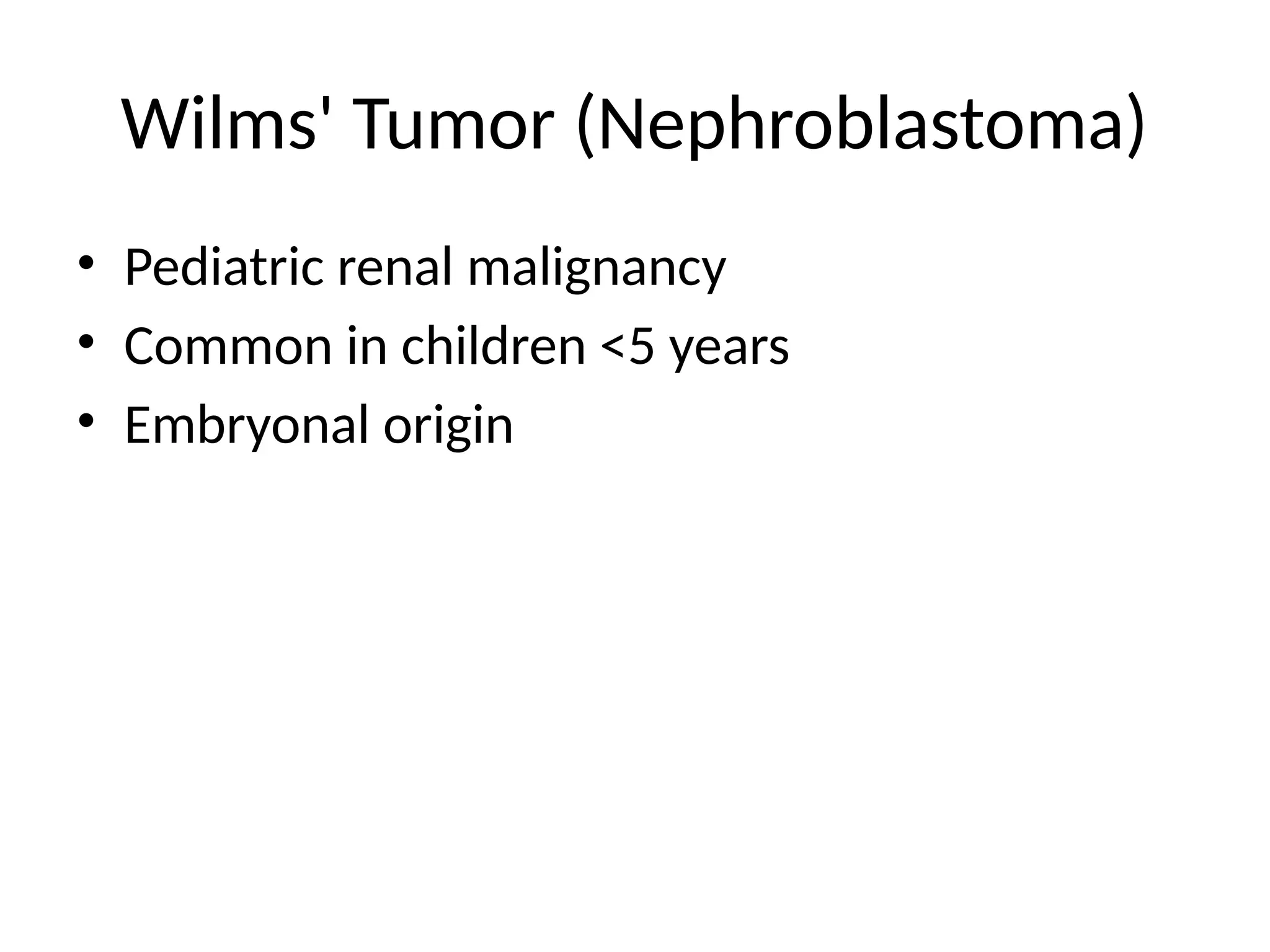 Wilms tumor, or nephroblastoma, is the most common kidney cancer in ...