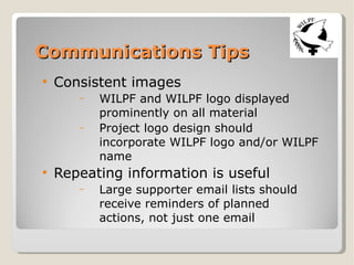 Campaign Planning by WILPF | PPT