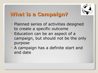 Campaign Planning by WILPF | PPT