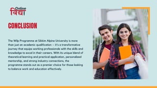 Wilp Programme Sikkim Alpine University.pptx