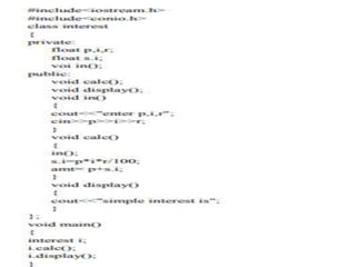 C++ - UNIT_-_II.pptx which used to contain breif description about classes & objects | PPTX