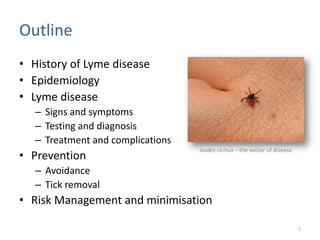 Tick bites and Lyme disease: history and best practice for reducing ...
