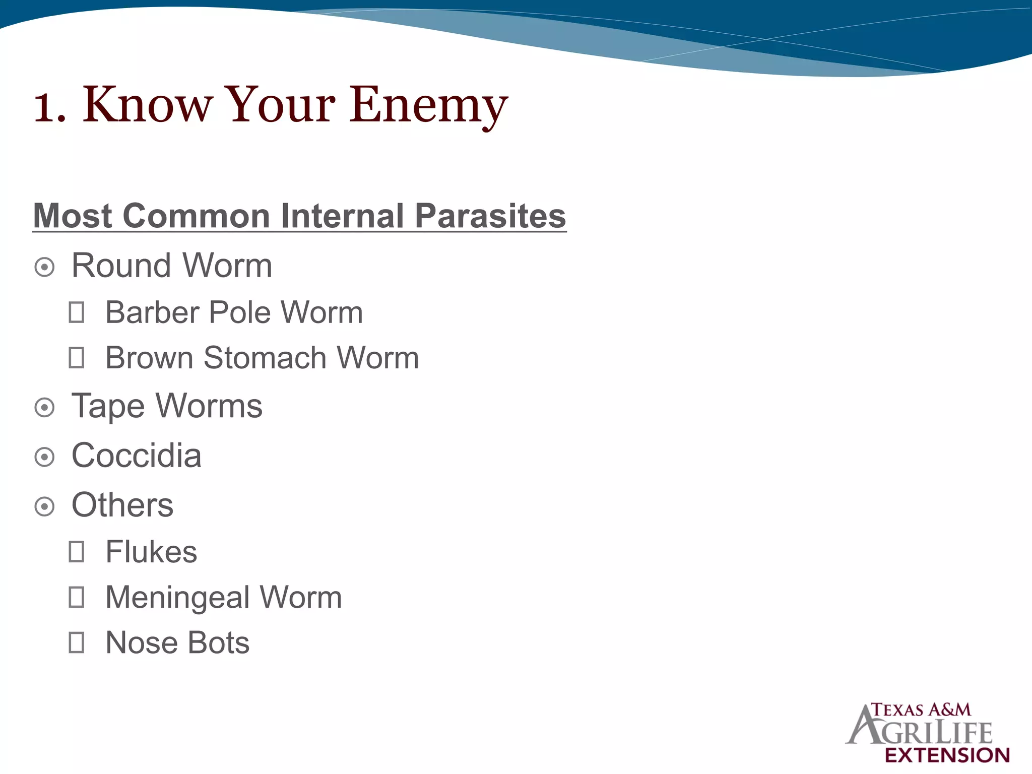 Parasites in Sheep and Goats by R. Reid Redden, PhD | PDF