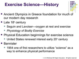 FW275 Intro to the Field of Exercise Science | PPT