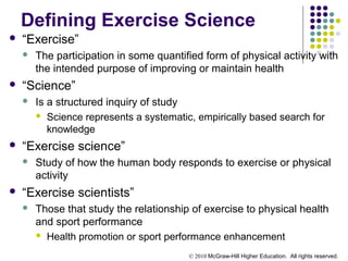 FW275 Intro to the Field of Exercise Science | PPT