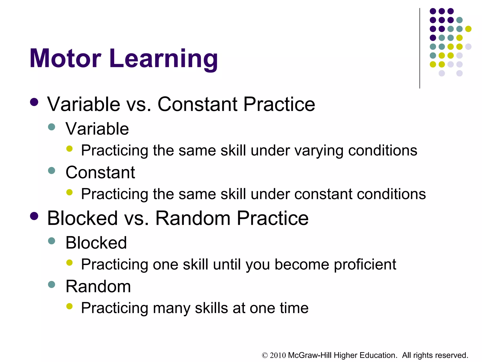 FW275 Motor Learning | PPT