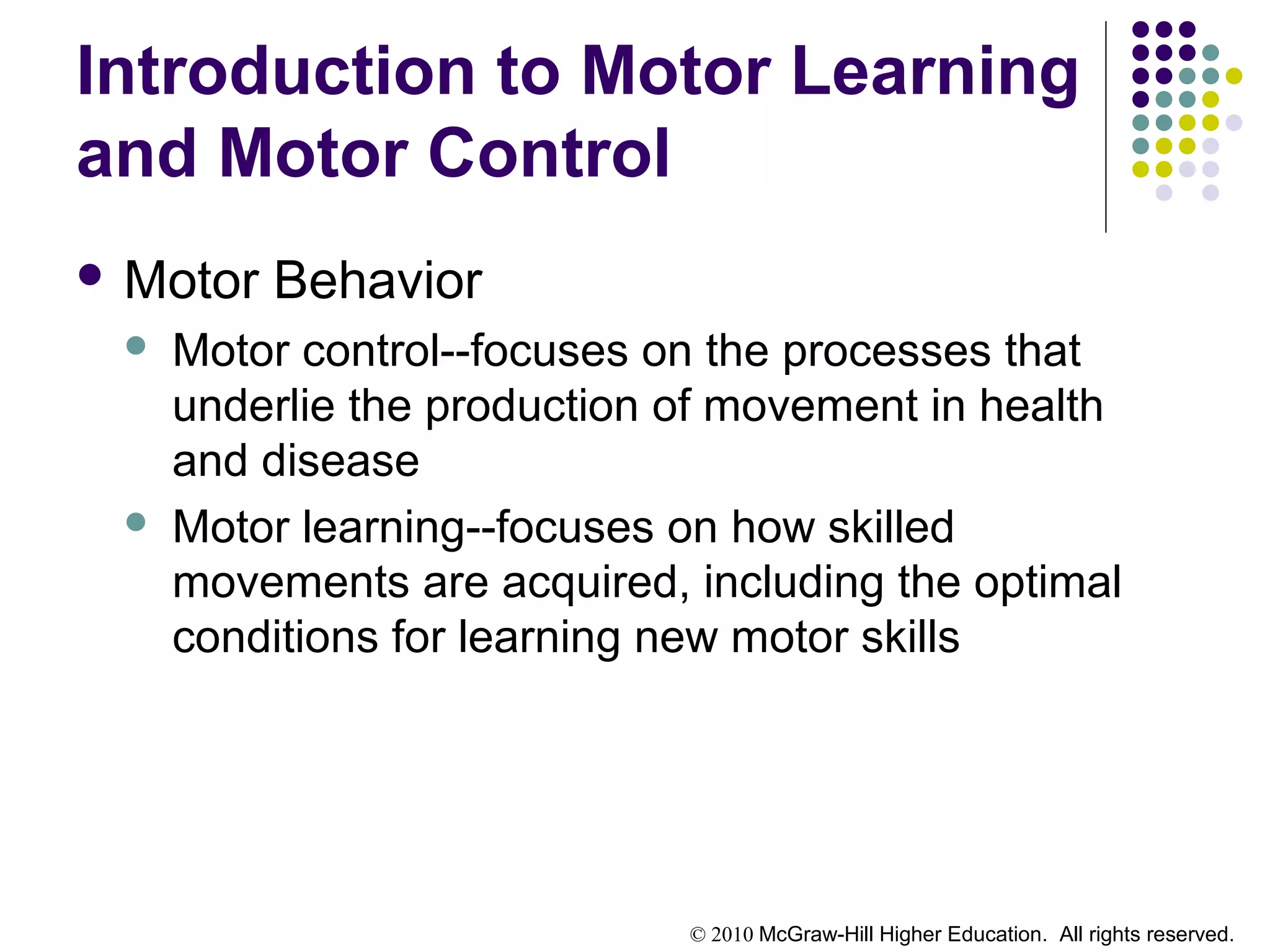 FW275 Motor Learning | PPT