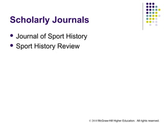 FW275 History of Exercise and Sport | PPT