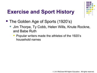 FW275 History of Exercise and Sport | PPT