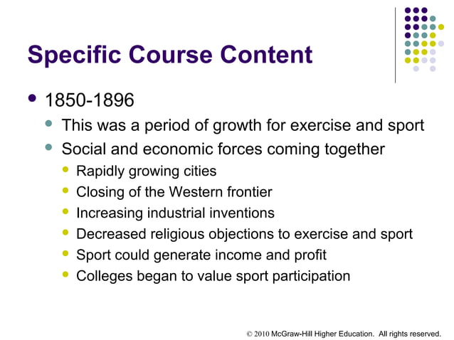 FW275 History of Exercise and Sport | PPT