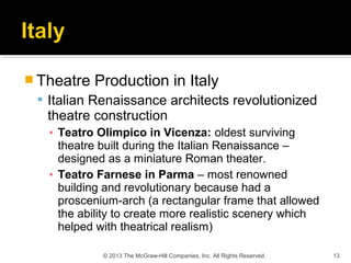 Ch 12 (8th Ed) Ch 13 (7th Ed) Renaissance Theater | PPT