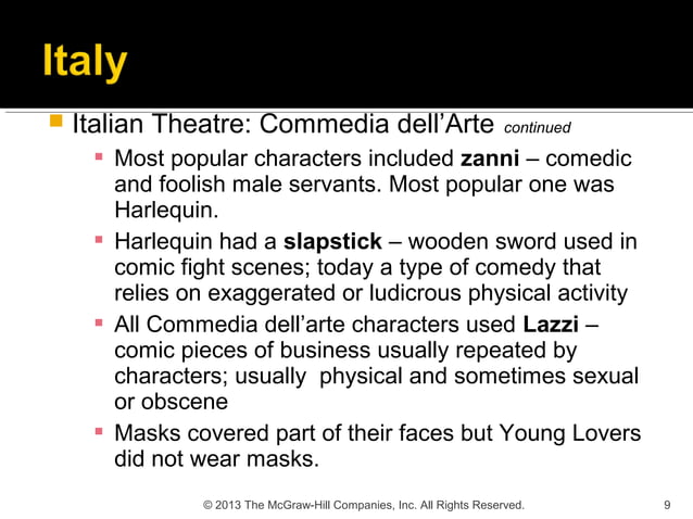 Ch 12 (8th Ed) Ch 13 (7th Ed) Renaissance Theater | PPT