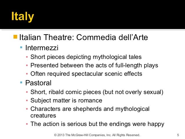 Renaissance Theatre Sets