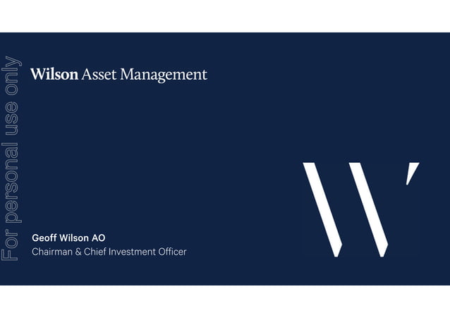Wilson Asset Management | PPT