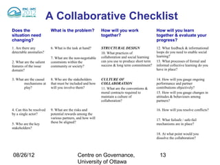 Mechanisms of Collaboration and Engagement | PPT