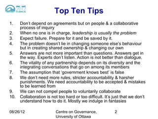 Mechanisms of Collaboration and Engagement | PPT