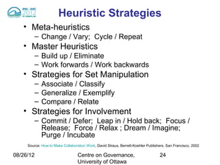 Mechanisms of Collaboration and Engagement | PPT