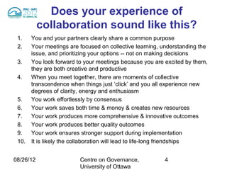 Mechanisms of Collaboration and Engagement | PPT