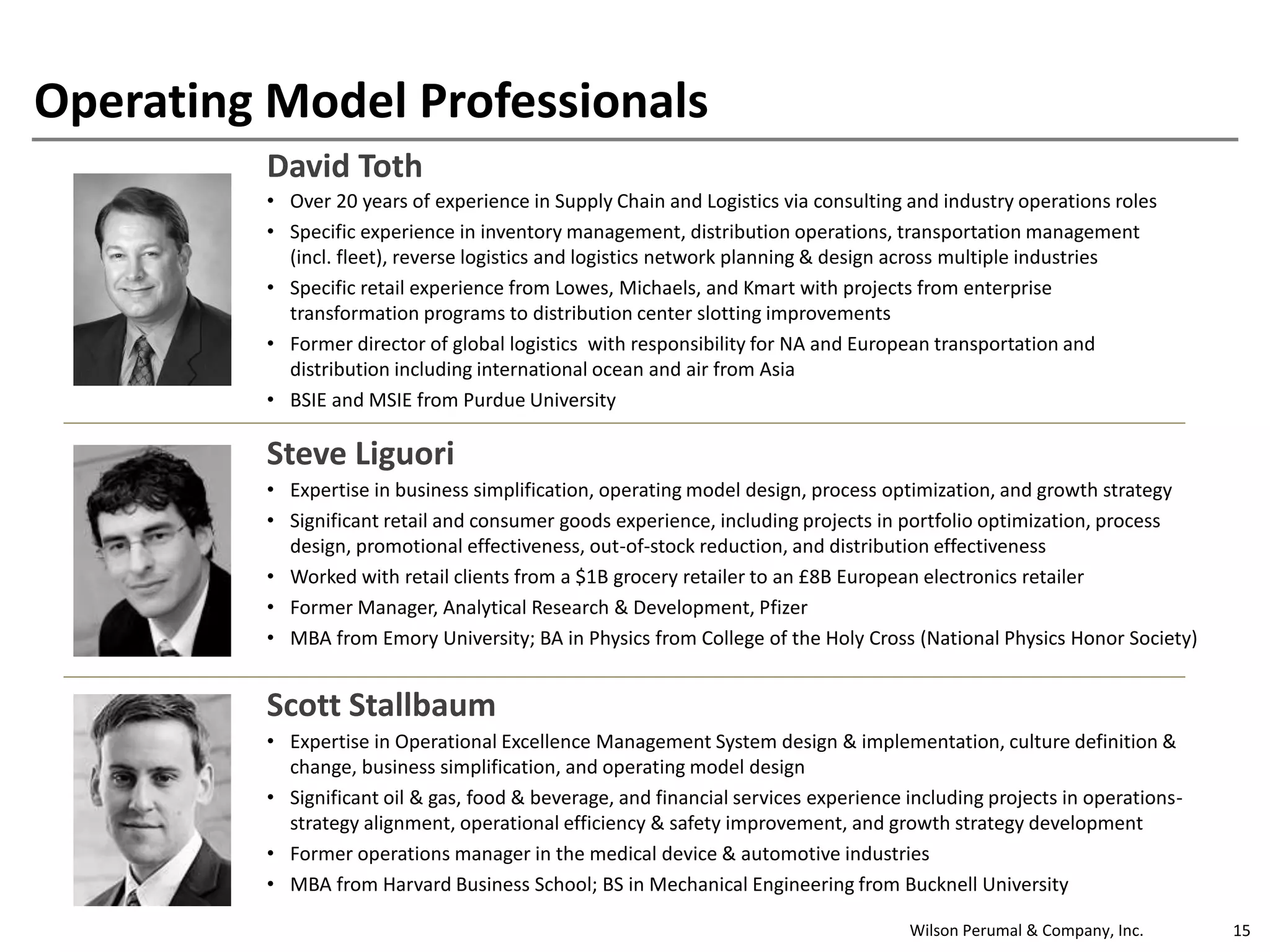 Wilson perumal operating model design | PPTX