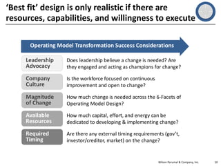 Wilson perumal operating model design | PPTX