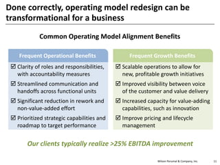 Wilson perumal operating model design | PPTX