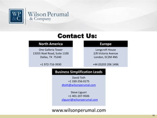 Wilson perumal operating model design | PPTX