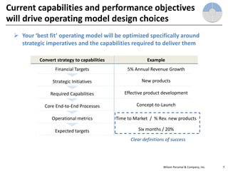 Wilson perumal operating model design | PPTX