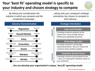 Wilson perumal operating model design | PPTX