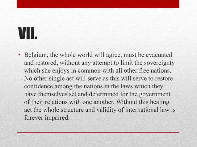 Wilson’s 14 point plan | PPT