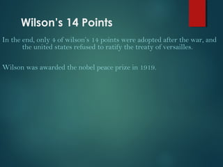 Wilsons 14 point plan powerpoint | PPT