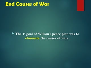 Wilsons 14 point plan powerpoint | PPT
