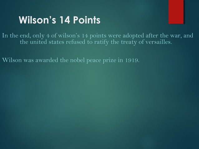 Wilsons 14 point plan powerpoint