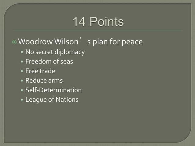 Wilson's 14 points and treaty of versailles | PPTX | Death, Injury, or ...