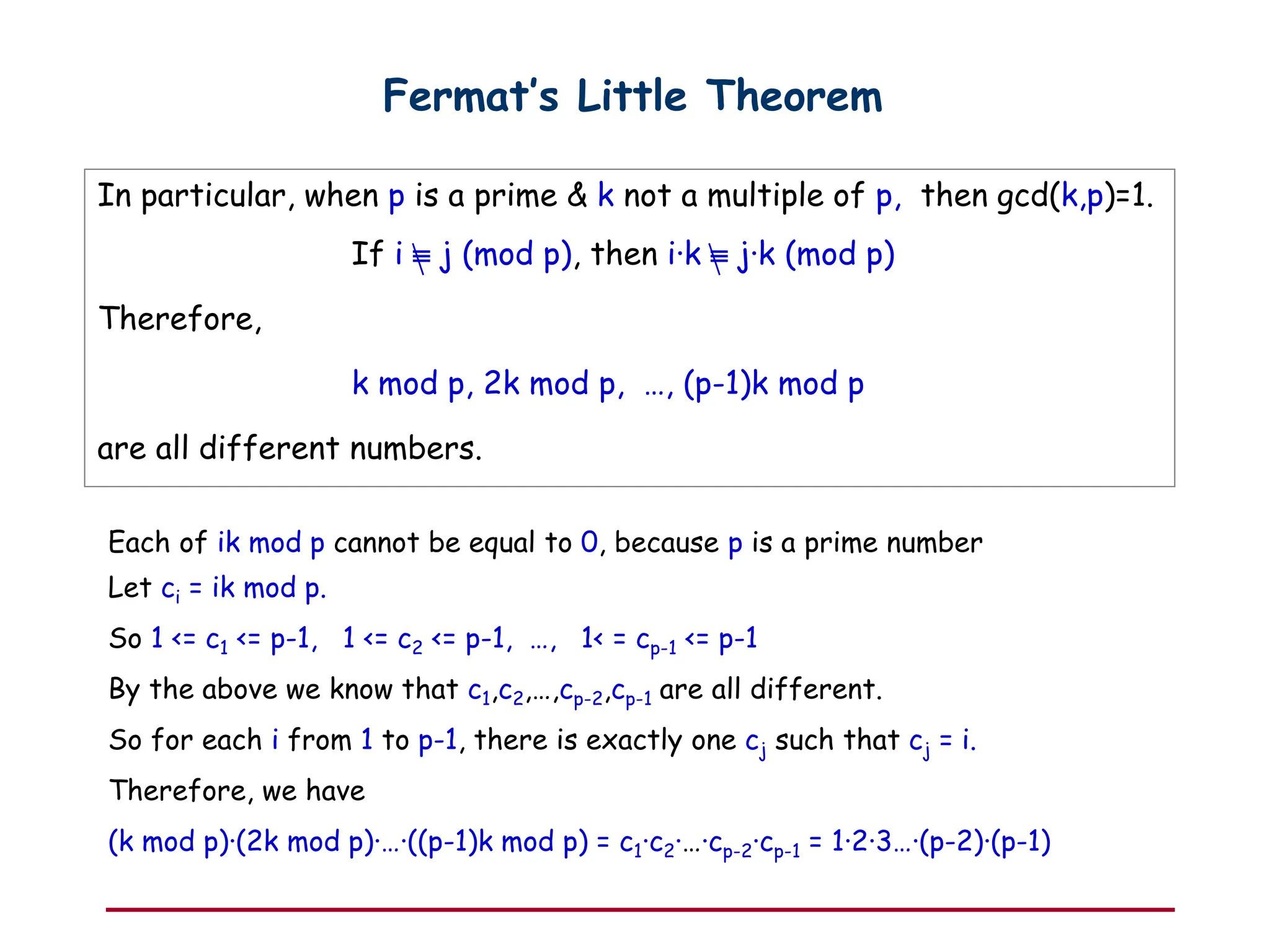 wilson's and fermat little theorem .ppt