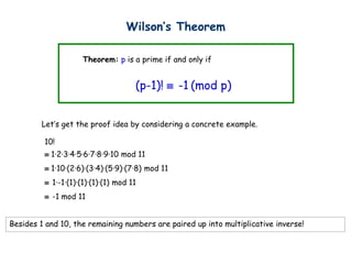 wilson's and fermat little theorem .ppt